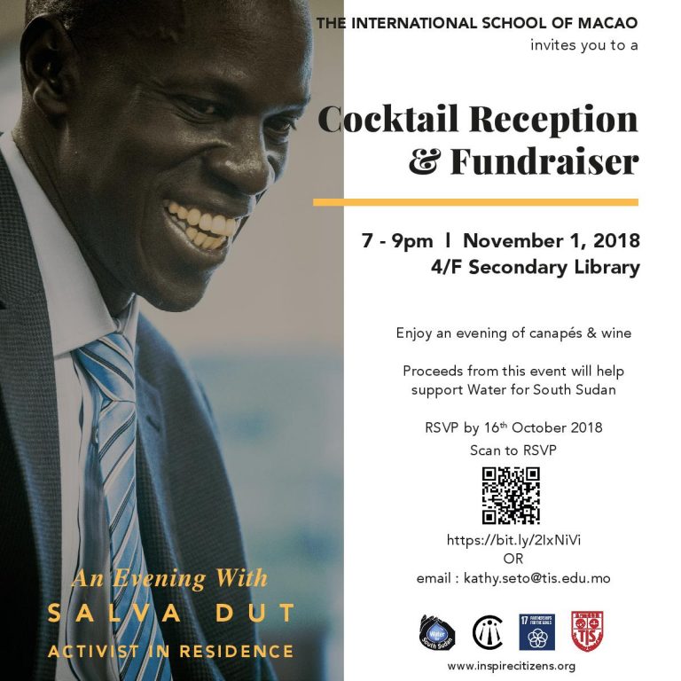 Join Us For A Special Evening Mr. Salva Dut, Founder of Water for South ...